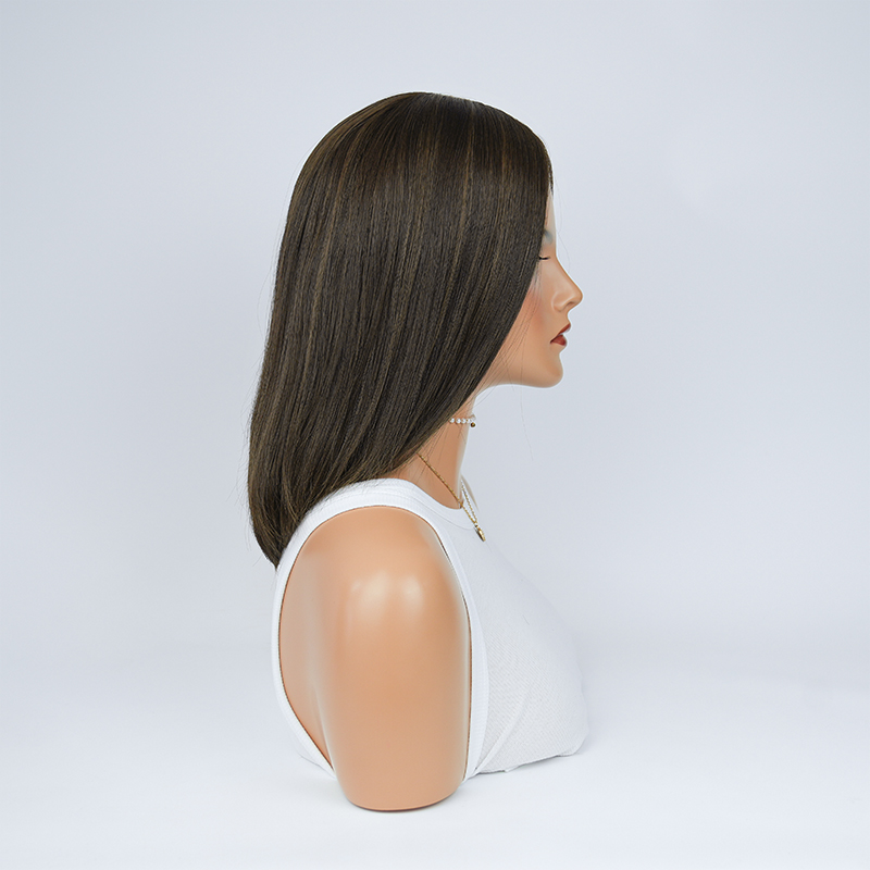 15 Inches Pecan Color Slight Layer Silk Top Wig from China manufacturer ...