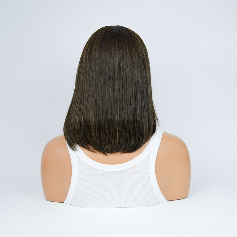 15 Inches Pecan Color Slight Layer Silk Top Wig from China manufacturer ...